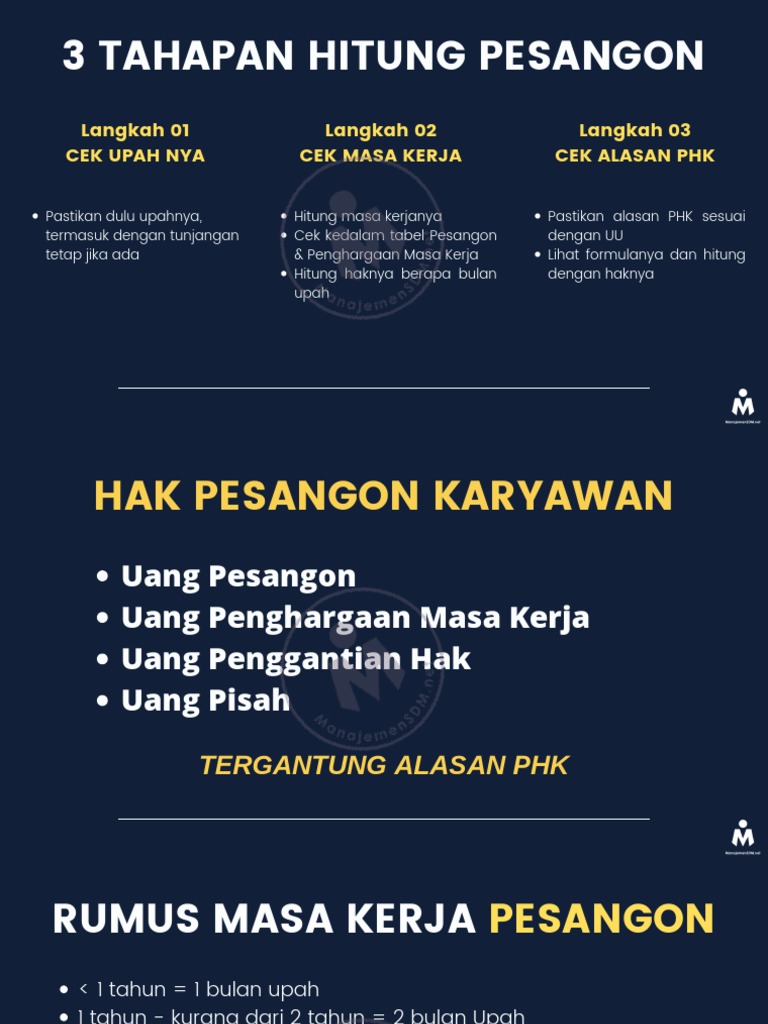 Rumus Perhitungan Pesangon | PDF