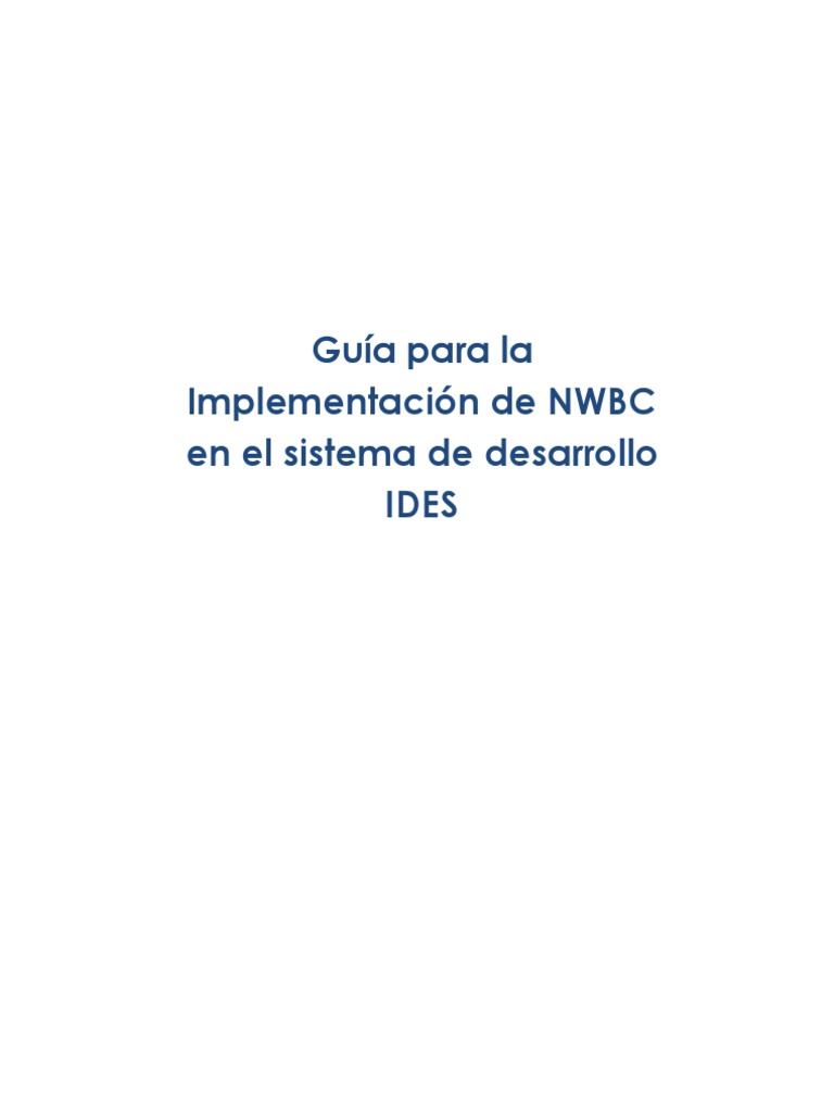 Implementacion NWBC | PDF | Sap Se | Tecnologías de la información