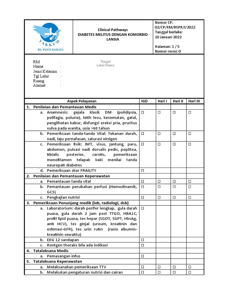 CP DM Dengan Komorbid | PDF