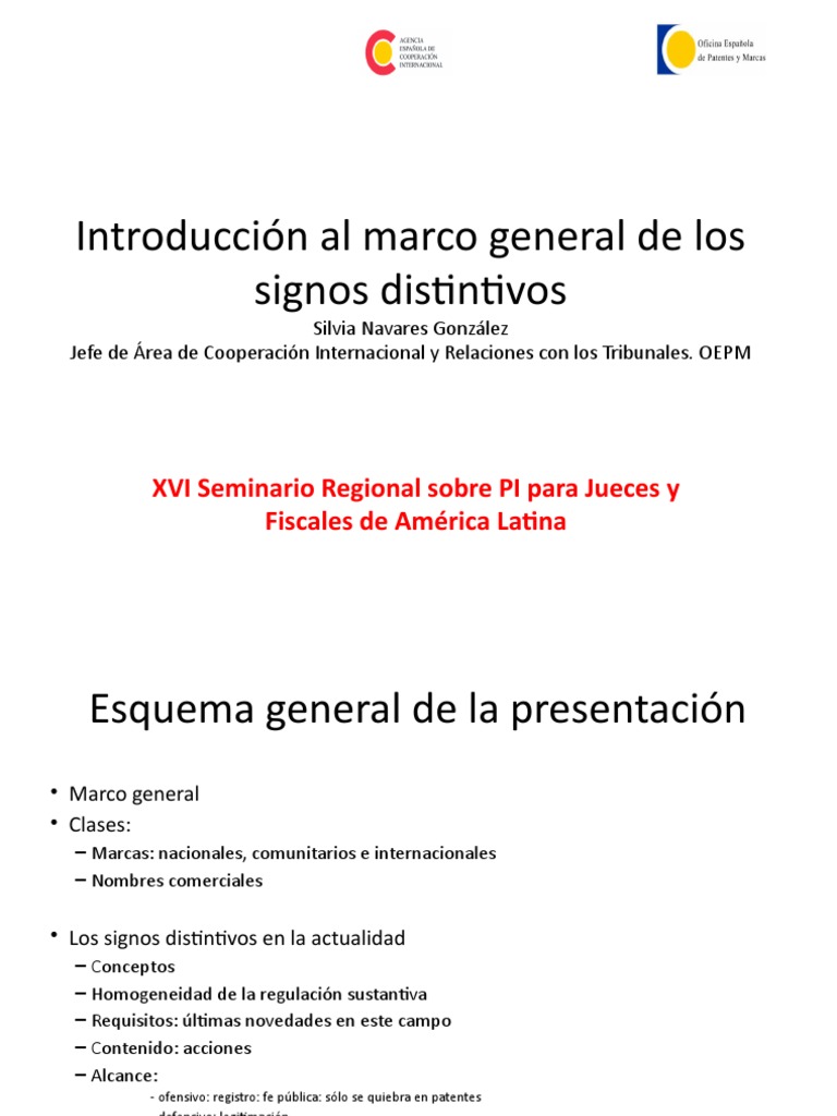 Introducción Al Marco General de Signos Distintivos | PDF