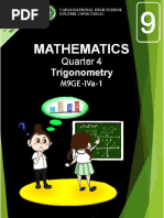 Detailed Lesson Plan in Mathematics 9 | PDF | Trigonometry | Triangle