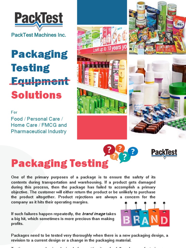Pack Test Catalog | PDF | Paperboard | Friction