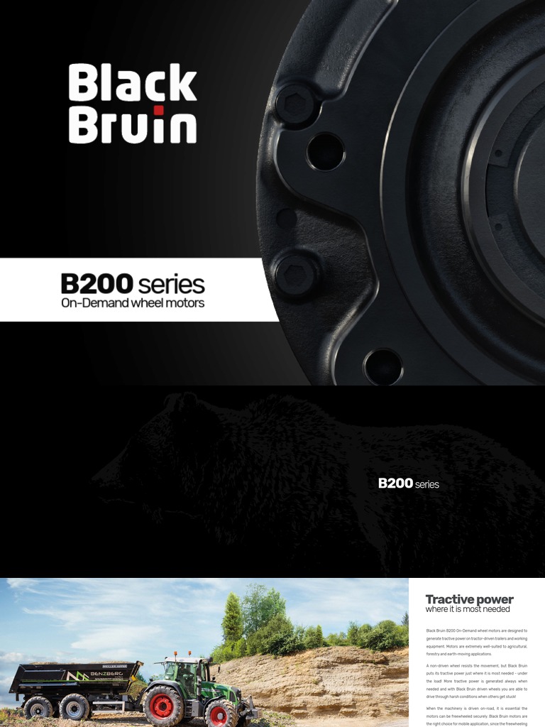 Black Bruin Brochure b200 Series en | PDF | Tractor | Engines