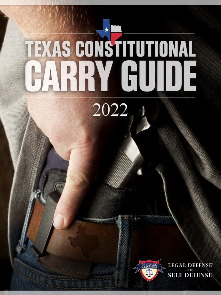 Texas Constitutional Carry Guide | PDF | National Instant Criminal ...
