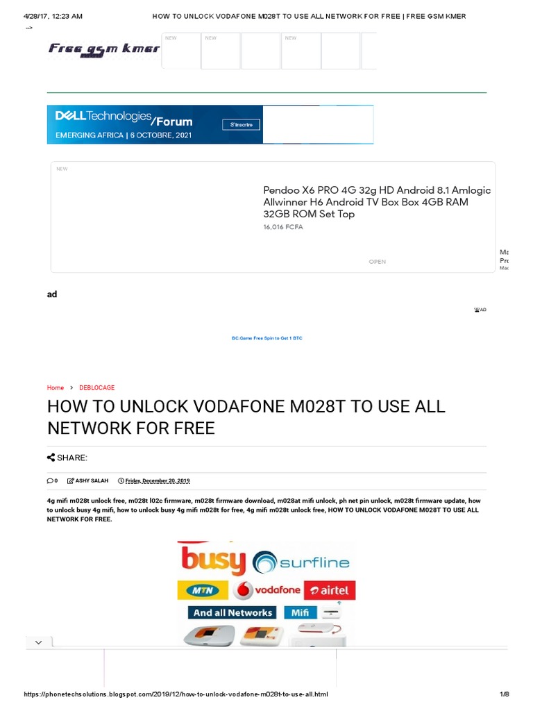 How To Unlock Vodafone M028T To Use All Network For Free - Free GSM ... How To Unlock Vodafone M028T To Use All Network For Free - Free GSM ...