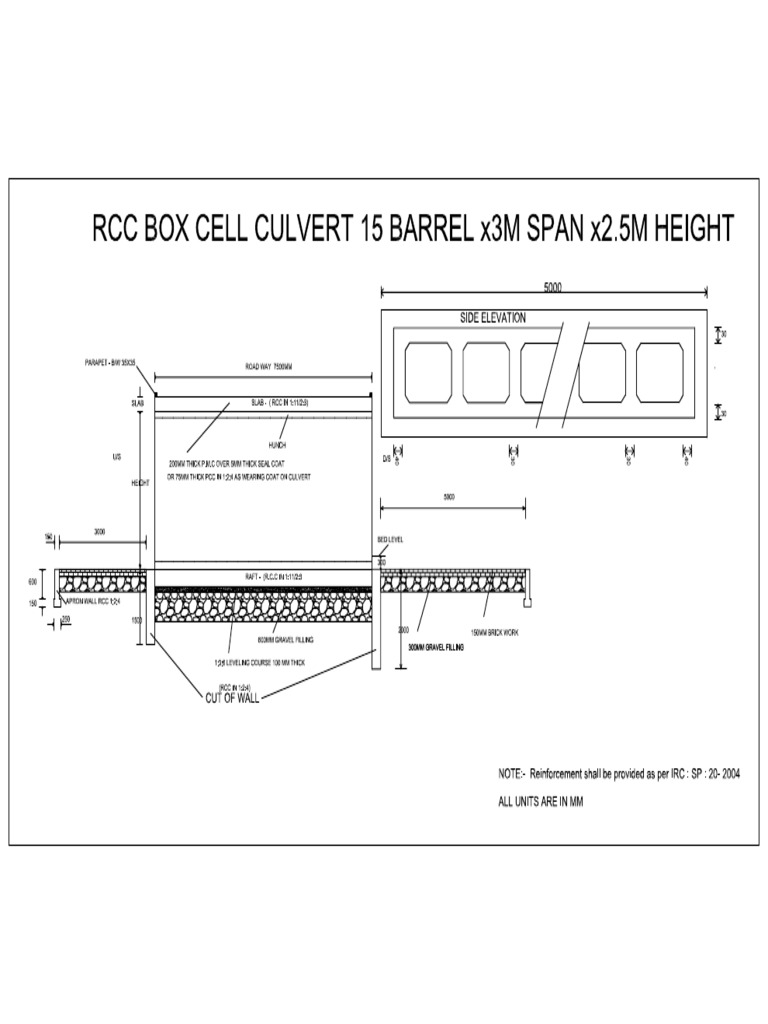 Box Culvert Drawing 15-2X2.5 | PDF