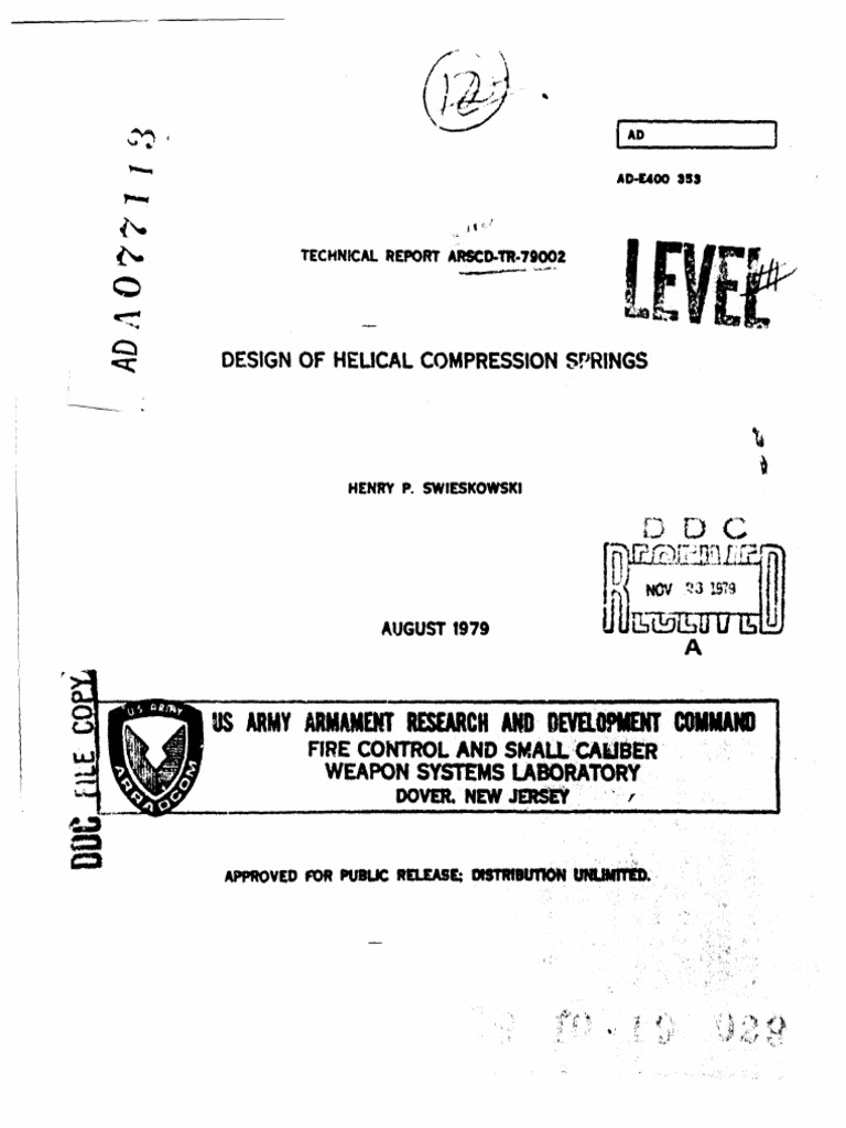 Helical Spring | PDF | Stress (Mechanics) | Wire