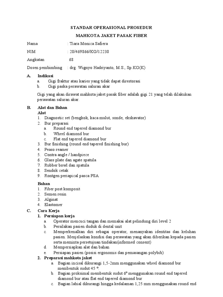 Sop MJ Pasak Fiber | PDF