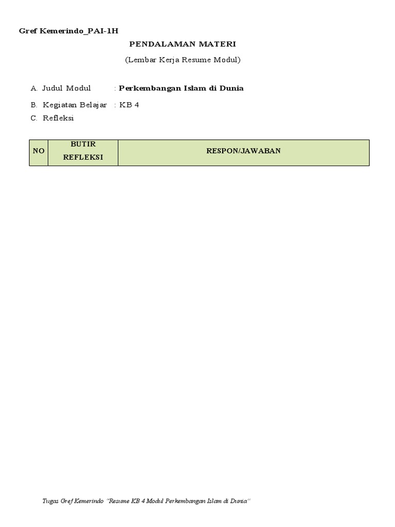 LK - Resume Modul Ski KB 4 | PDF