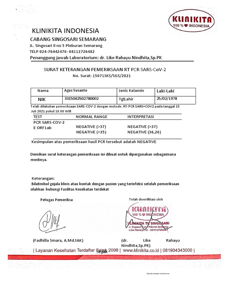 Hasil PCR Palu | PDF