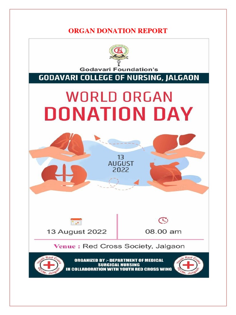 Promoting Life: A Report on Jalgaon's World Organ Donation Day Campaign ...