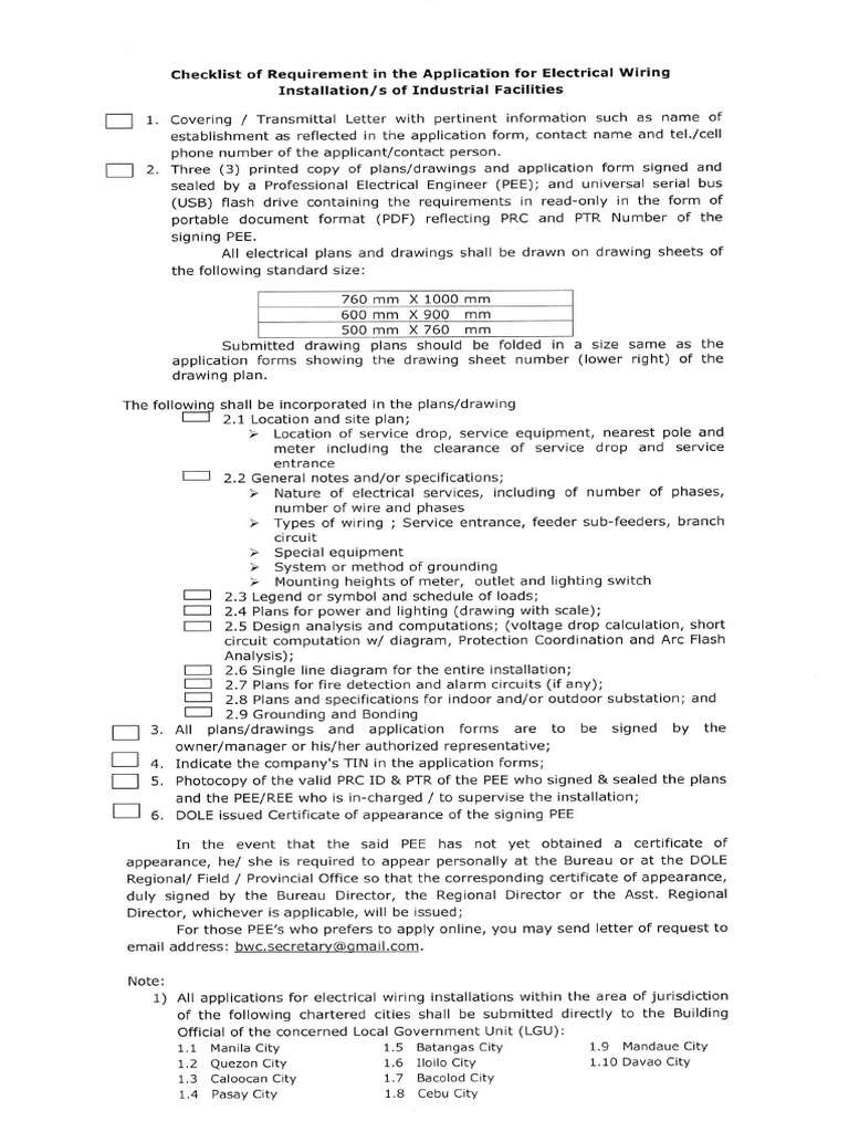Electrical Wiring Installation Checklist | PDF | Electrical Wiring | Usb
