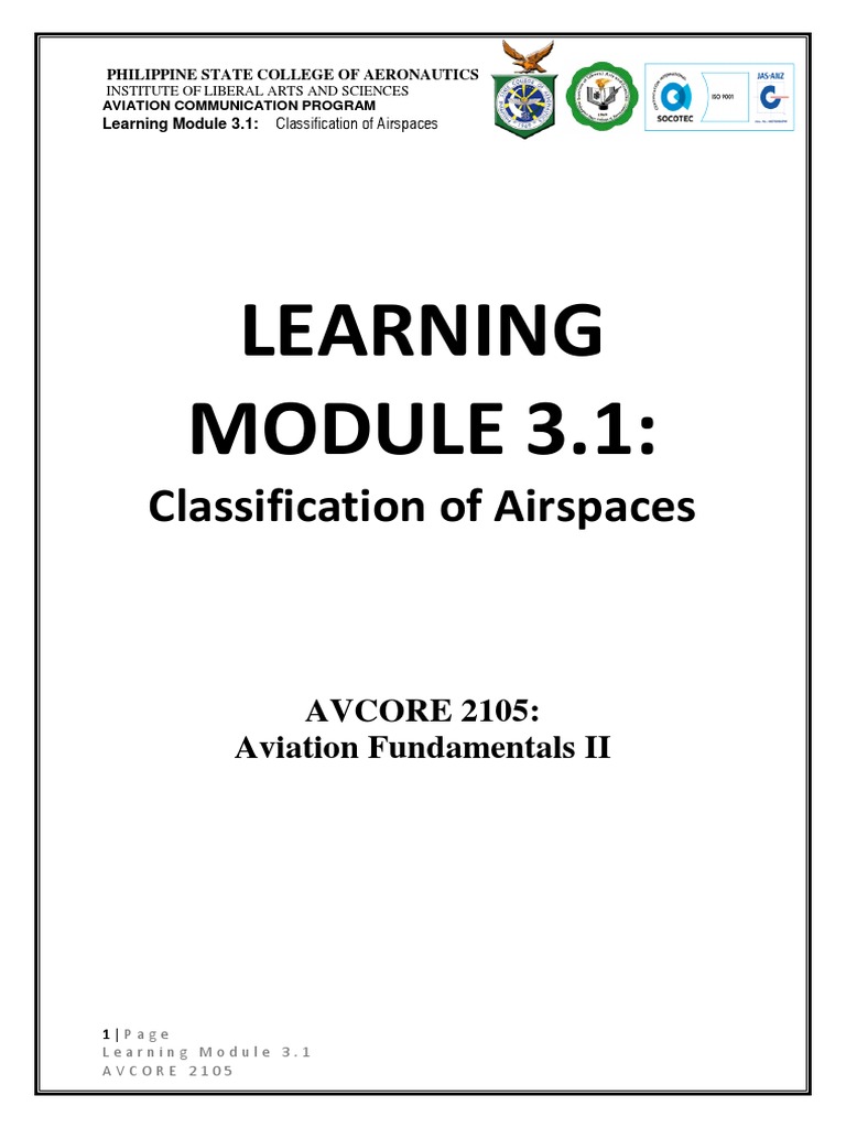 Learning: Classification of Airspaces | Download Free PDF | Instrument ...