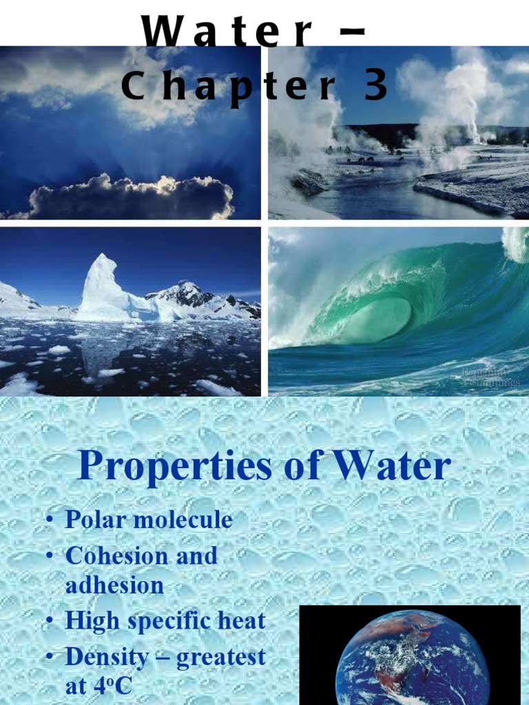 Water and Its Properties | Download Free PDF | Water | Properties Of Water