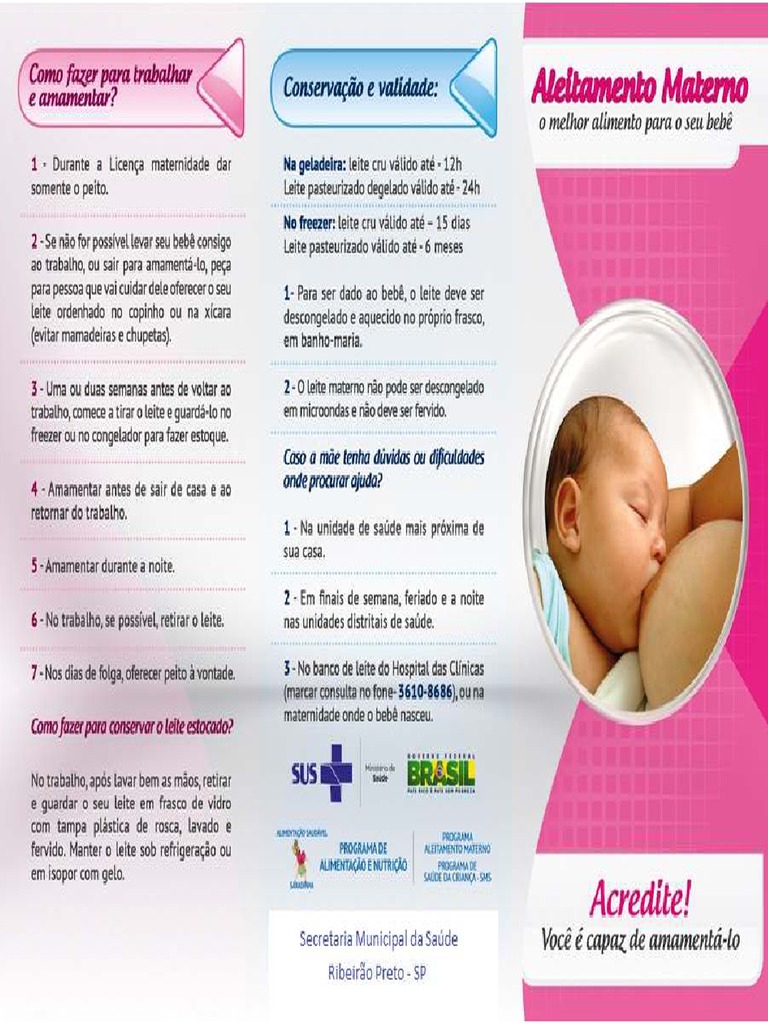 Folder Aleitamento Materno | PDF Folder Aleitamento Materno | PDF