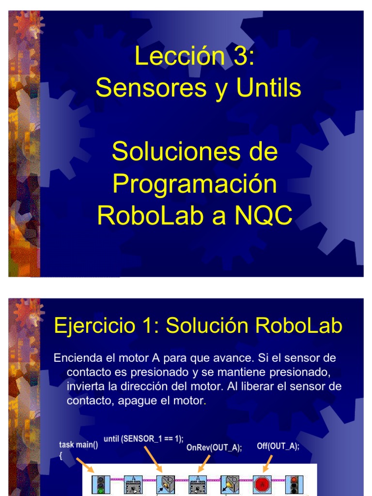 Lesson3 Robolab To NQC | PDF