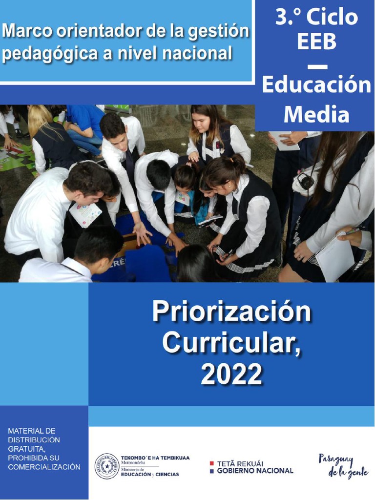 Priorización Curricular 2022 - 3º Ciclo y EM | PDF | Plan de estudios | Método de enseñanza