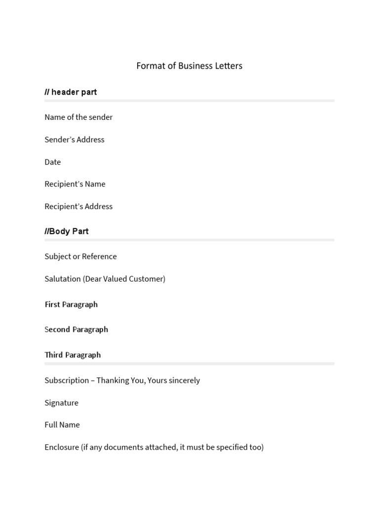 Sample Business Letters | PDF | Restaurants | Mail