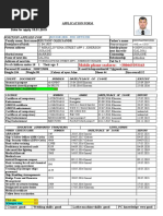 Seaman'S Employment Application Form: Personal Particulars | PDF ...