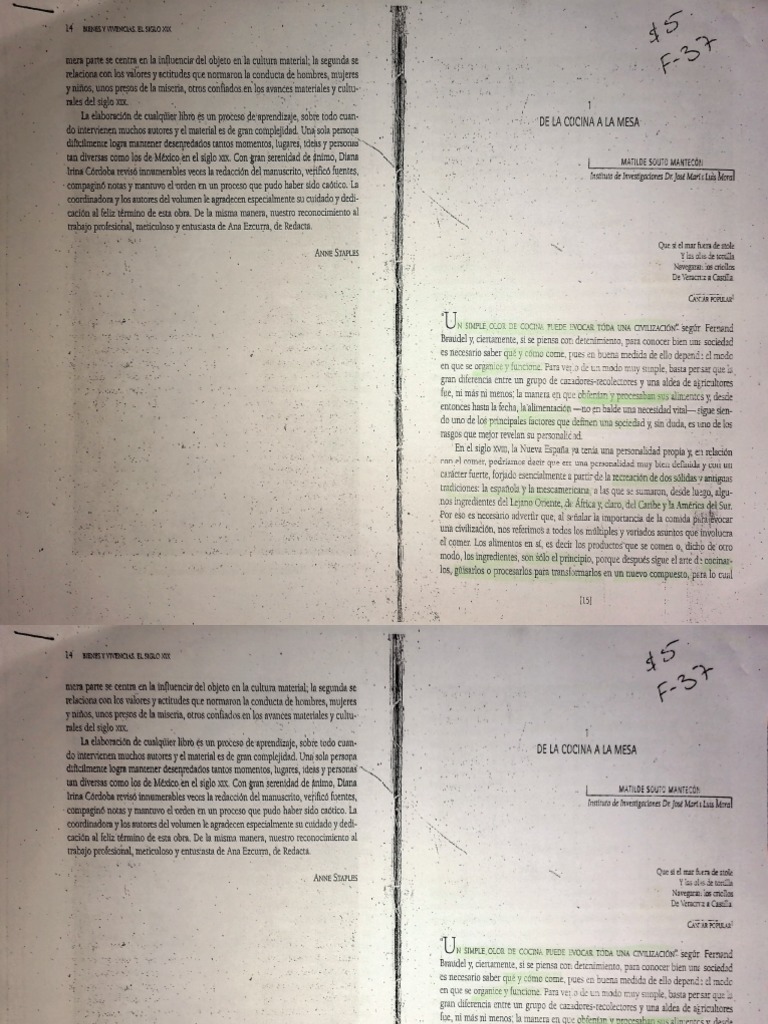 De La Cocina A La Mesa - Matilde Soto Mantecón | PDF