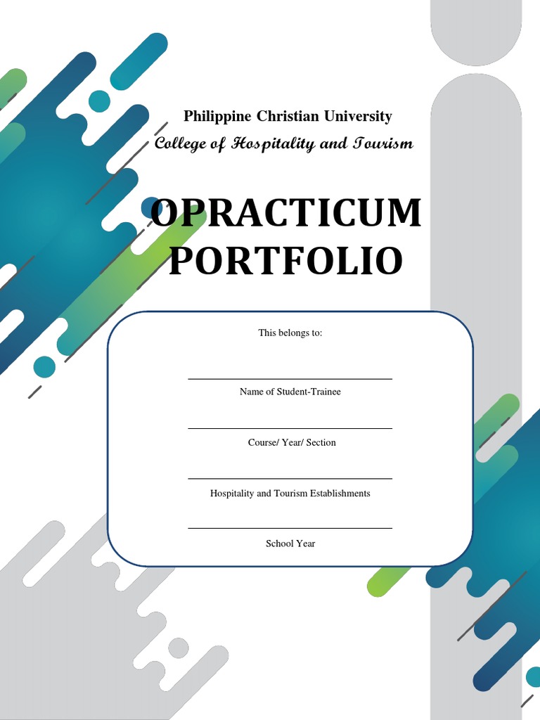 Practicum Portfolio for Hospitality Students | PDF | Job Interview | Leadership