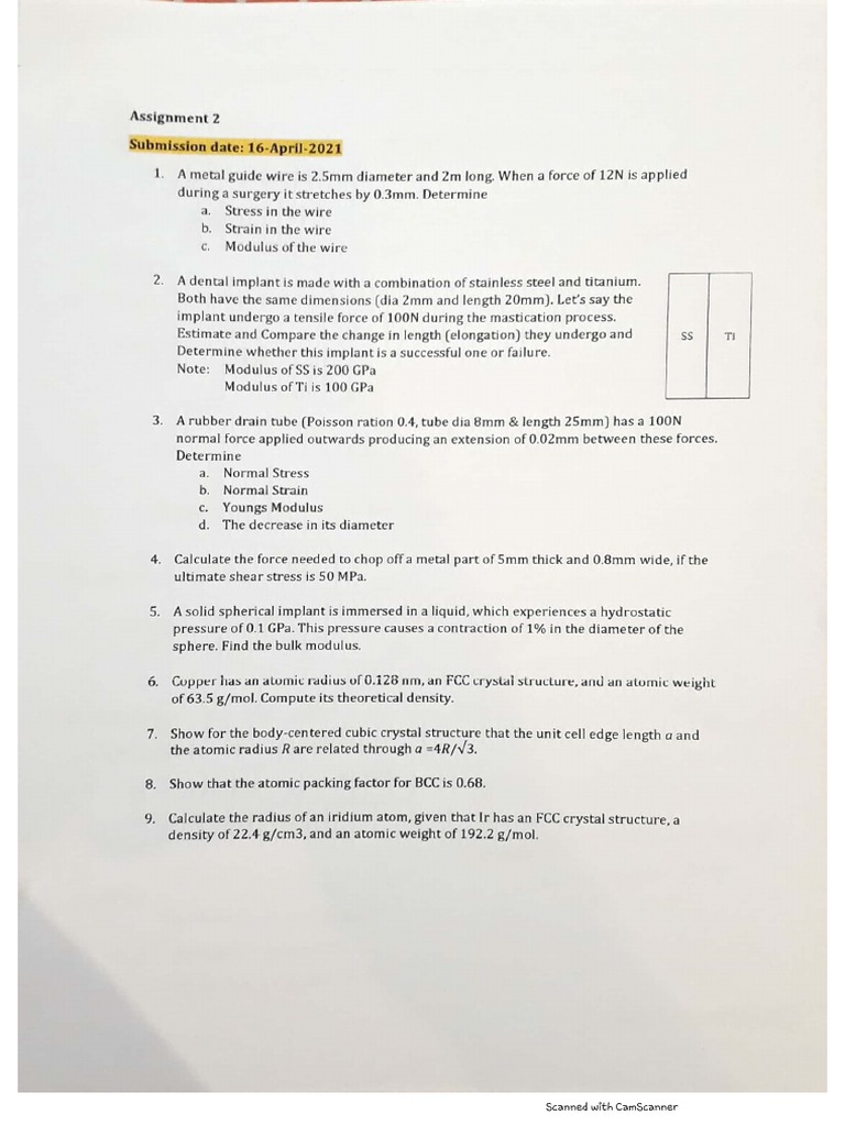 Answers-Assignment For Unit 2 | PDF