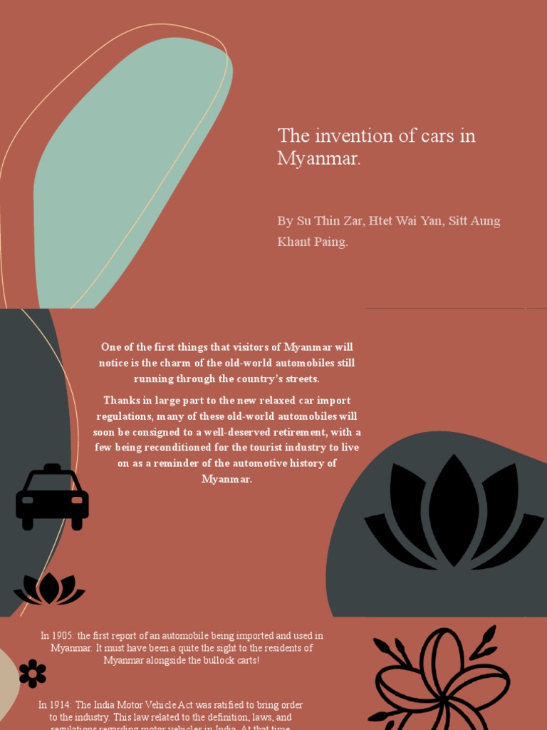 The Invention of Cars in Myanmar.: by Su Thin Zar, Htet Wai Yan, Sitt ...