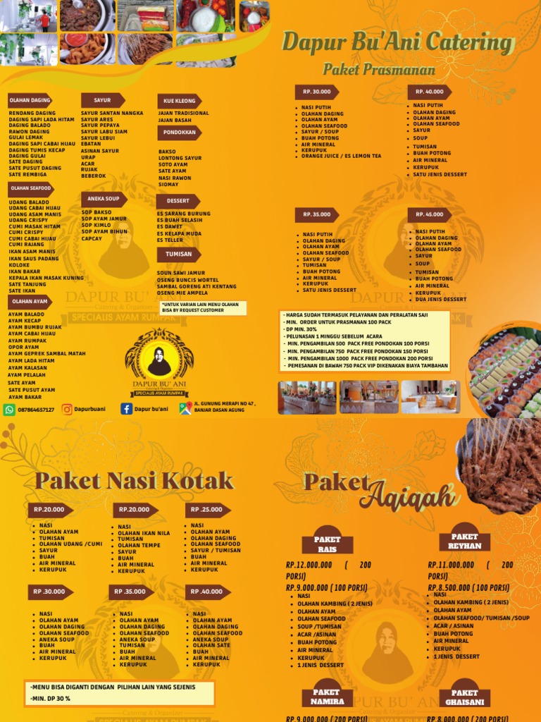 Menu Paket Catering | PDF