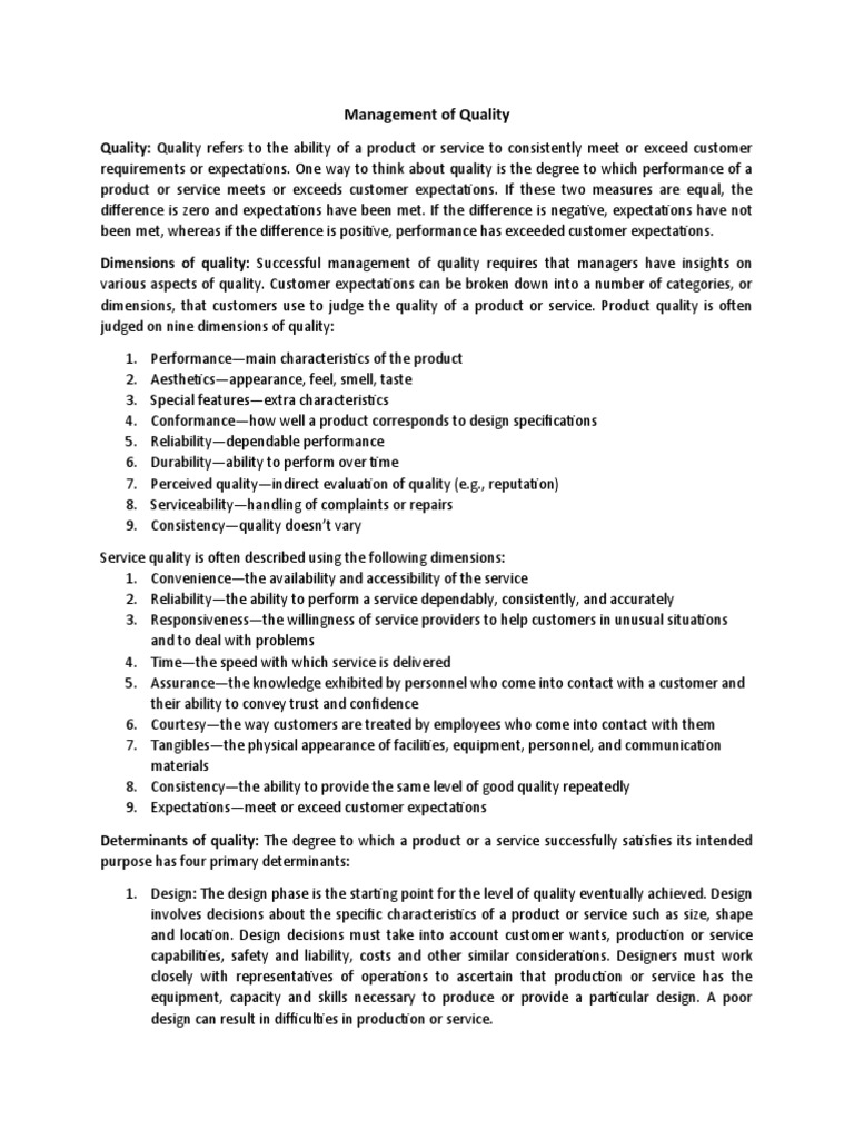 Management of Quality | PDF | Usability | Legal Liability