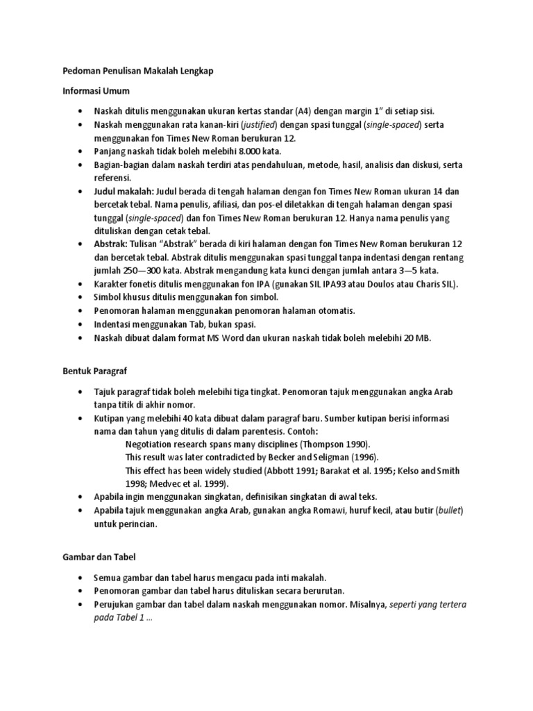 Panduan Penulisan Makalah | PDF | Seni & Disiplin Bahasa