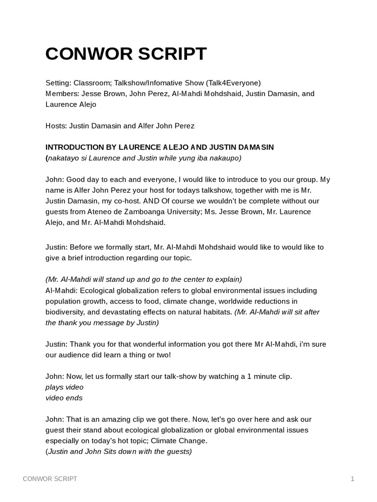 Conwor Script: Introduction by Laurence Alejo and Justin Damasin ...