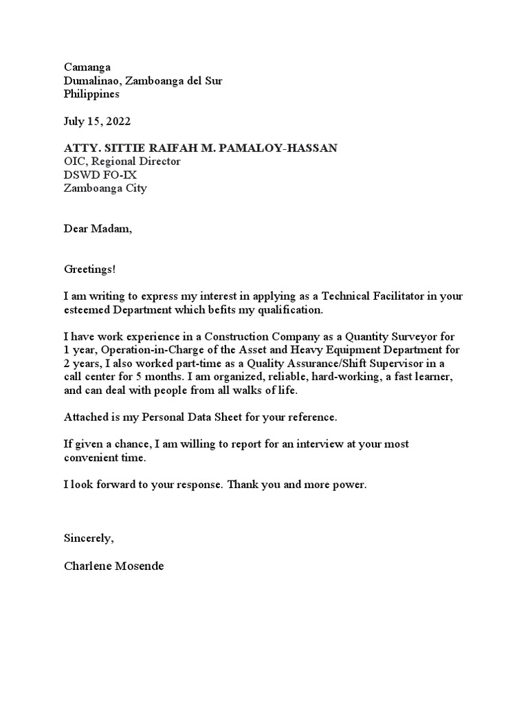 Atty. Sittie Raifah M. Pamaloy-Hassan: OIC, Regional Director DSWD Fo ...