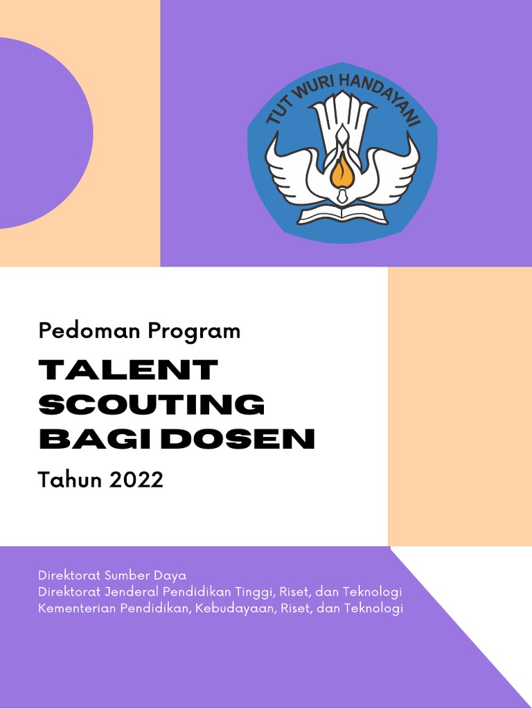 Pedoman Program Talent Scouting Bagi Dosen Tahun 2022 | PDF