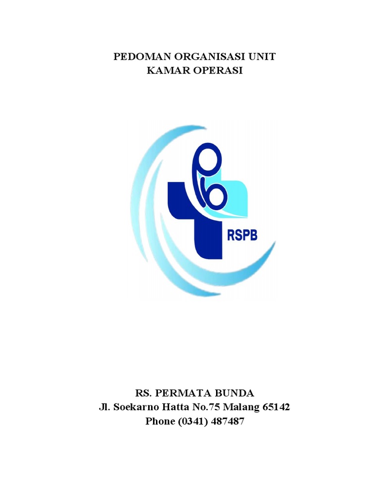 Pedoman Organisasi Unit Kamar Operasi | PDF | Bisnis | Kesehatan Holistik