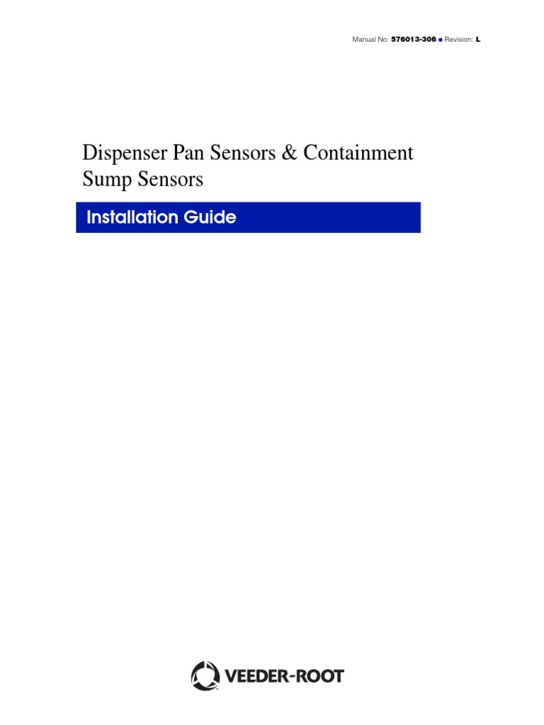 Dispenser Pan Sensors & Containment Sump Sensors: Installation Guide ...