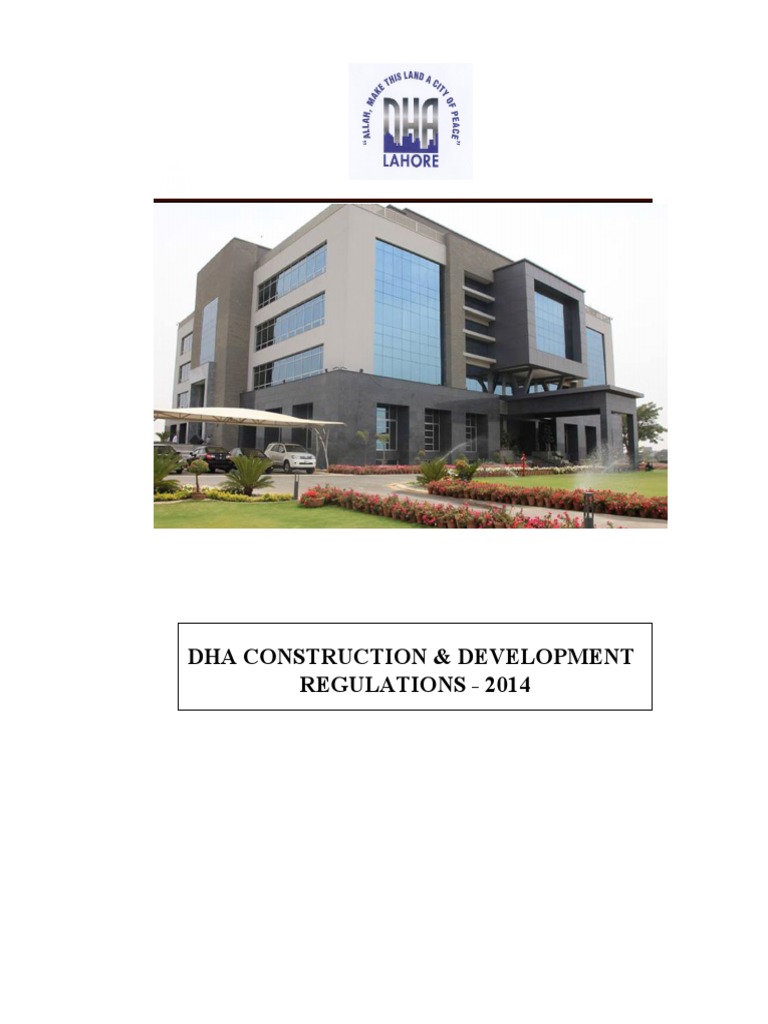 Dha Construction & Development Regulations - 2014 | PDF | Sanitary ...