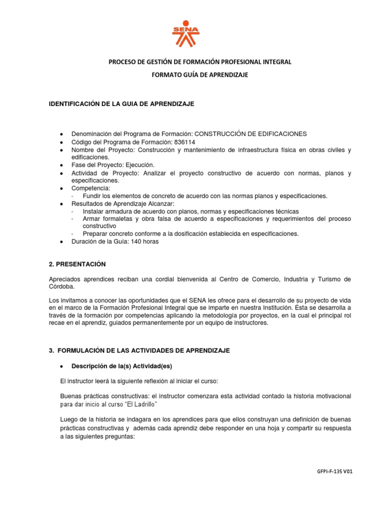 GFPI-F-135 - Guia - de - Aprendizaje 6 | PDF | Hormigón | Cemento
