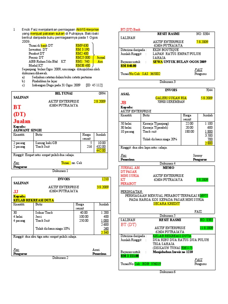Dokumen Perniagaan Homework 28 Okt 2020 | PDF