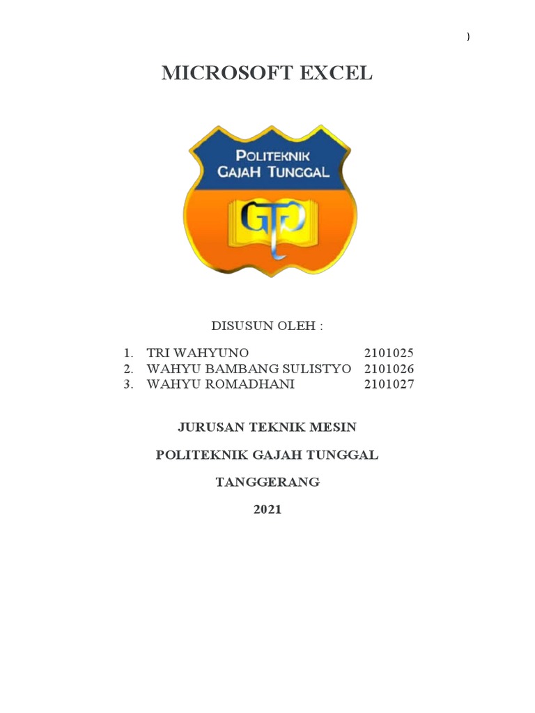 Teknik Komputer Penjelasan MC Excel | PDF