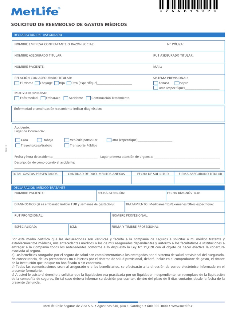 Gastos Medicos Metlife | PDF | Seguro | Póliza de seguros