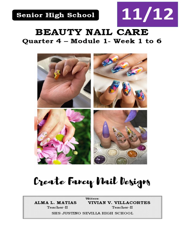Beauty Nail Care: Quarter 4 - Module 1-Week 1 To 6 | PDF | Nail (Anatomy)