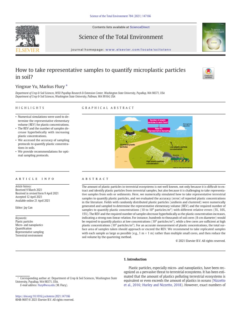 How To Take Representative Samples To Quantify Microplastic Particles ...