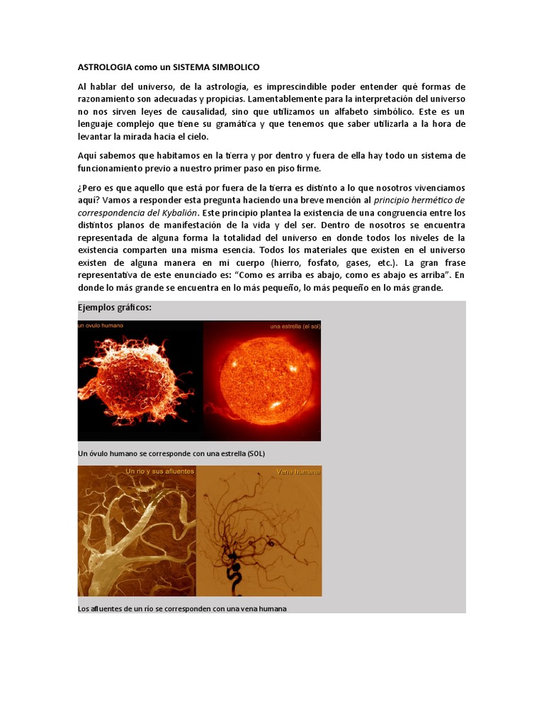 Astrologia Como Sistema Simbolico | PDF | Astrología | Universo
