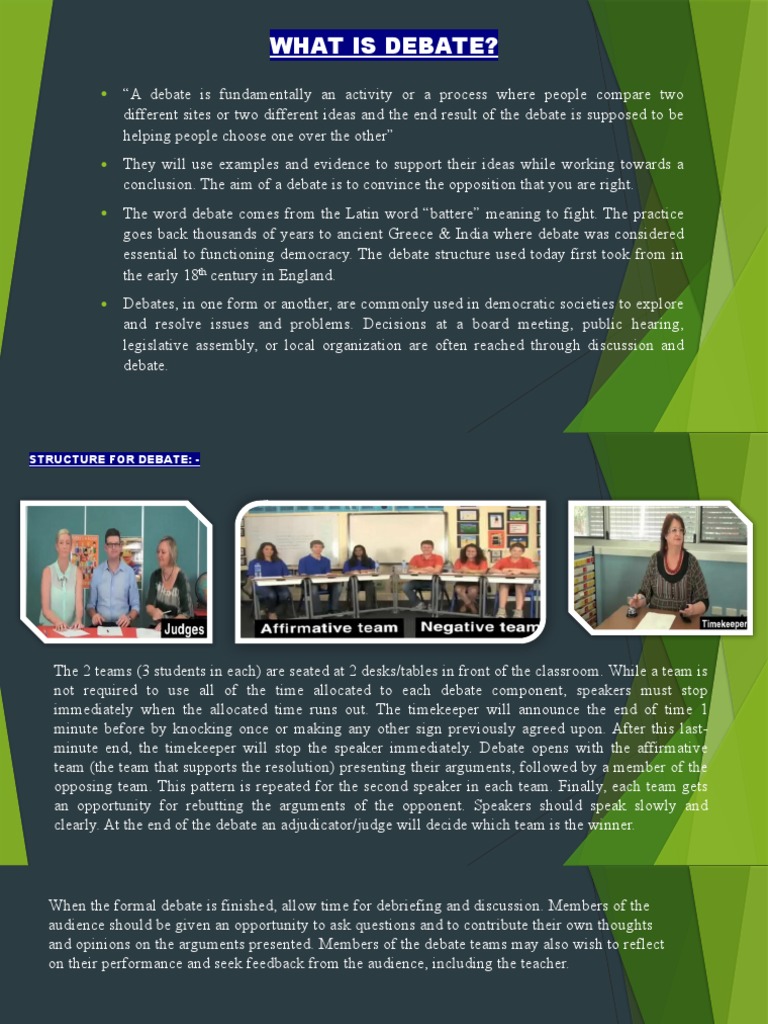 What Is Debate? | PDF | Human Communication | Cognition