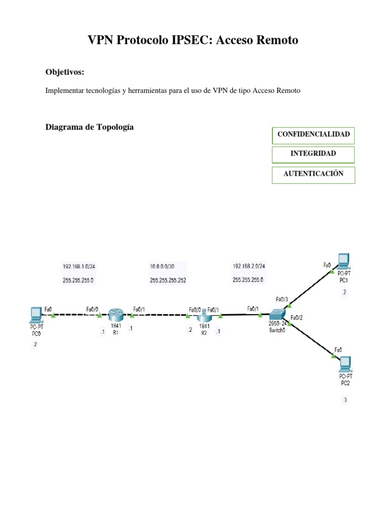 S13.s2 - Guia de VPN - IPSec - Acceso Remoto | PDF | Security Engineering | Computer Science