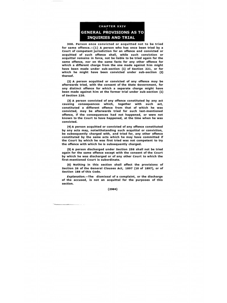 CH 24 Page 309 | PDF | Acquittal | Double Jeopardy