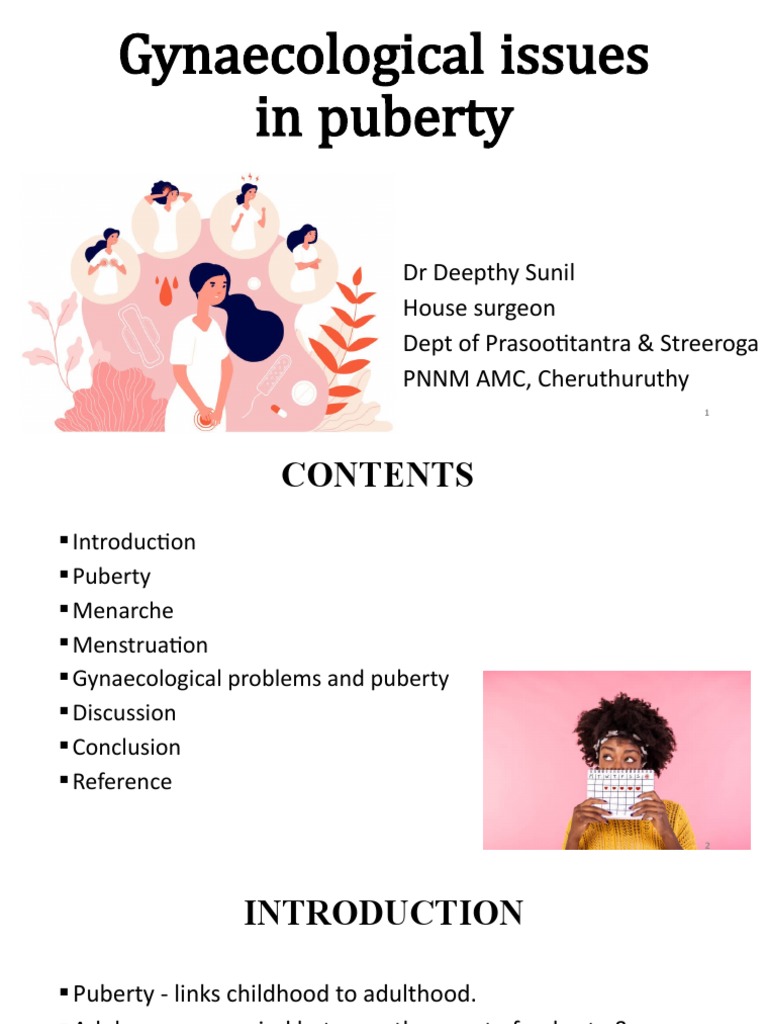 Gynaecological Issues in Puberty | PDF