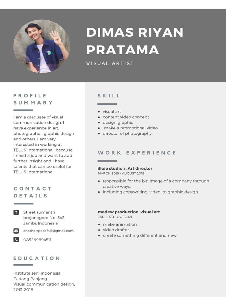 Resume Dimas Riyan Pratama | PDF