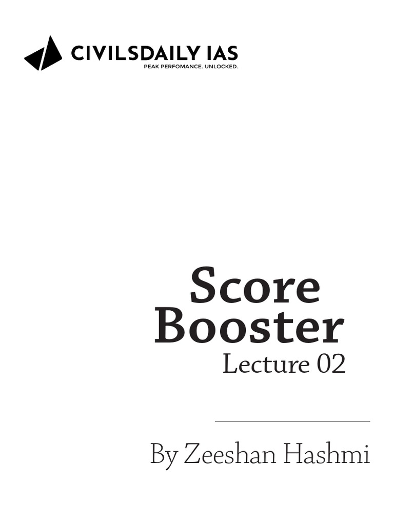 Score Booster: by Zeeshan Hashmi | PDF | International Relations
