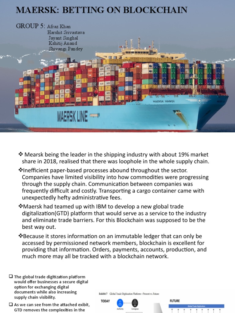 MAERSK | PDF | Supply Chain | Cargo